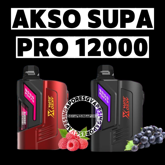 Akso Supa Pro 12000 Disposable - Sg Vape Singapore Delivery – Vape Shop ...